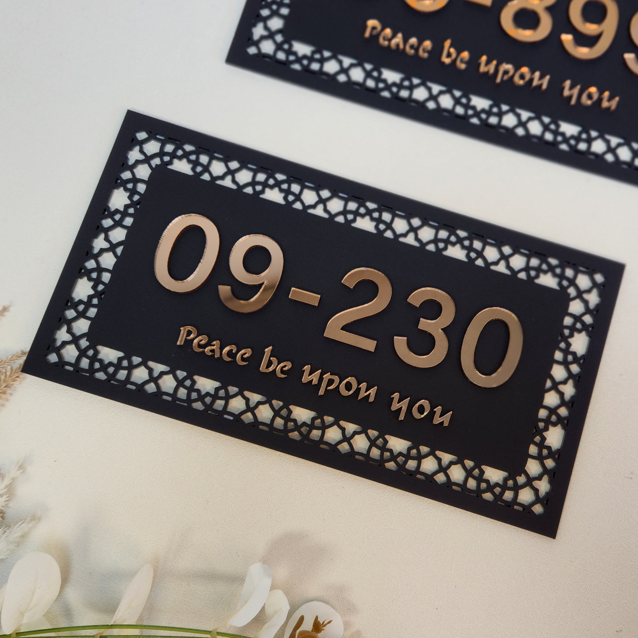 Unit Number Sign - Lattice – Clik Clok