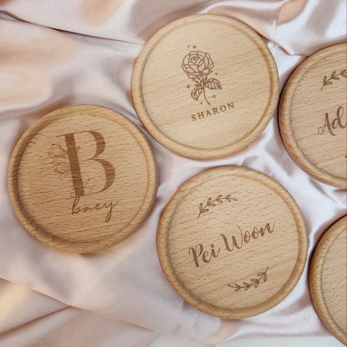 Personalized Inital Name Coasters – Clik Clok