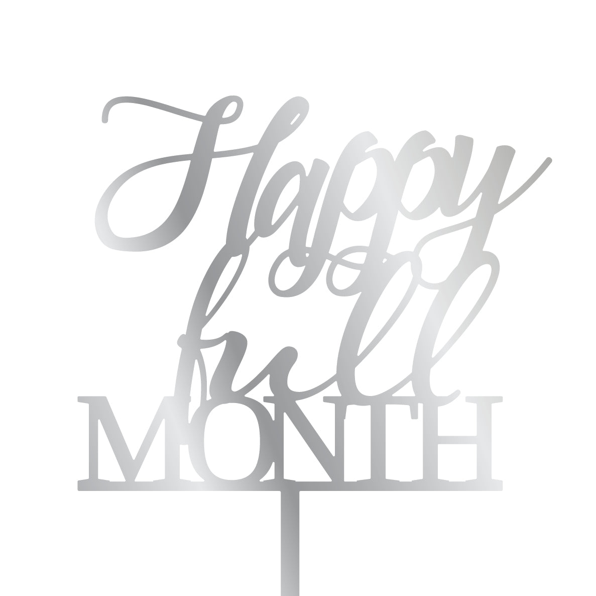 Cake Topper 'Happy Full Month' - Clik Clok