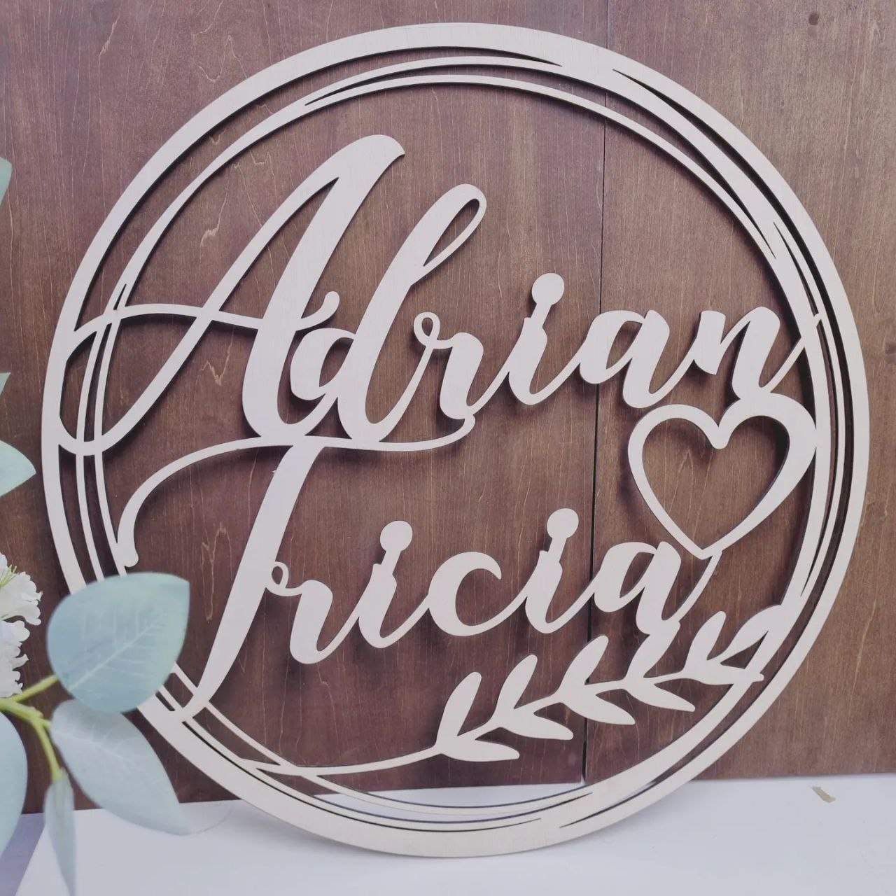 Backdrop Name Sign - Round - Clik Clok